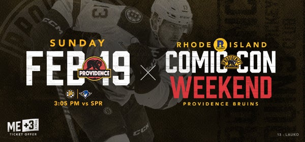 Providence Bruins | RI Comic Con Weekend | Amica Mutual Pavillion