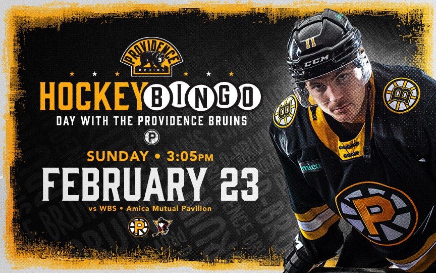 Providence Bruins • Hockey Bingo Day | Amica Mutual Pavillion