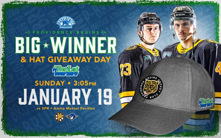 Providence Bruins • Big Winner Day x RI Lottery Hat Giveaway | Amica ...
